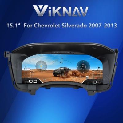 China Viknav 15.1 Inch LCD Screen Car Digital Cluster For Chevrolet Silverado GMC Sierra 2007-2013 Linux System Car Digital Speedometer Dashboard Panel Instrument Panel Virtual Cockpit for sale