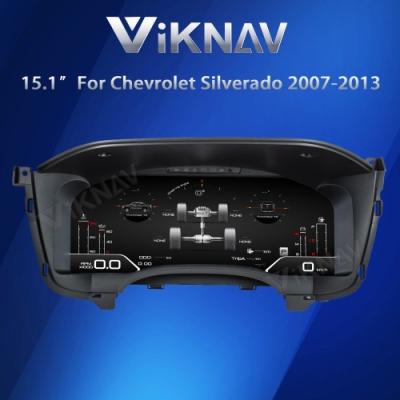 China Viknav 15.1 Inch LCD Screen Car Digital Cluster For Chevrolet Silverado GMC Sierra 2007-2013 Linux System Car Digital Speedometer Dashboard Panel Instrument Panel Virtual Cockpit for sale