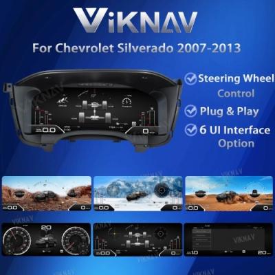 China Viknav 15.1 Inch LCD Screen Car Digital Cluster For Chevrolet Silverado GMC Sierra 2007-2013 Linux System Car Digital Speedometer Dashboard Panel Instrument Panel Virtual Cockpit for sale