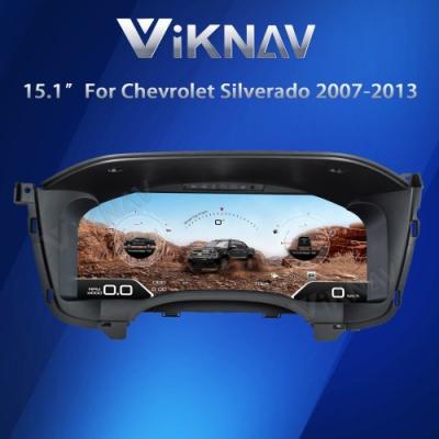 China Viknav 15.1 Inch LCD Screen Car Digital Cluster For Chevrolet Silverado GMC Sierra 2007-2013 Linux System Car Digital Speedometer Dashboard Panel Instrument Panel Virtual Cockpit for sale