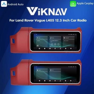China Radio de coche con pantalla táctil Viknav de 12,3 pulgadas para Land Rover Range Rover Vogue L405 2013-2017, reproductor multimedia, unidad principal con navegación GPS (rojo) en venta