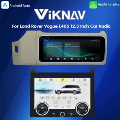China Radio para coche con pantalla táctil Viknav de 12.3 pulgadas y aire acondicionado para Land Rover Range Rover Vogue L405 2013-2017, reproductor multimedia, unidad principal con navegación GPS (Beige) en venta