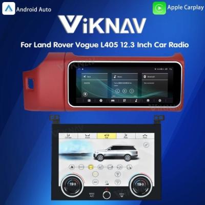 China Viknav Radio de Coche con Pantalla Táctil de 12.3 Pulgadas y Aire Acondicionado para Land Rover Range Rover Vogue L405 2013-2017 Reproductor Multimedia GPS Navegación Unidad Principal (Rojo Completo) en venta