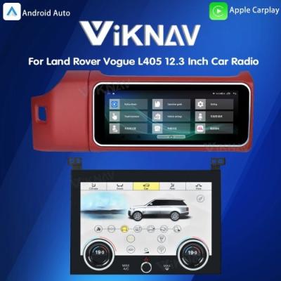 中国 Viknav 12.3 インチタッチスクリーン カーラジオとAC ランドローバー レンジローバー ヴォーグ L405 2013-2017 マルチメディアプレーヤー GPSナビゲーションヘッドユニット (レッド オール) 販売のため