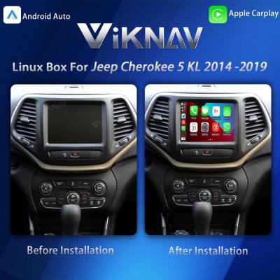 中国 ワイヤレスカープレイ付きのジープ・チェロキー 2014-2019向けViknav Linuxインターフェースボックス 販売のため