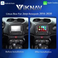 China Viknav Linux Interface Box for Jeep Renegade 2016-2020 Wireless CarPlay 2GB RAM for sale