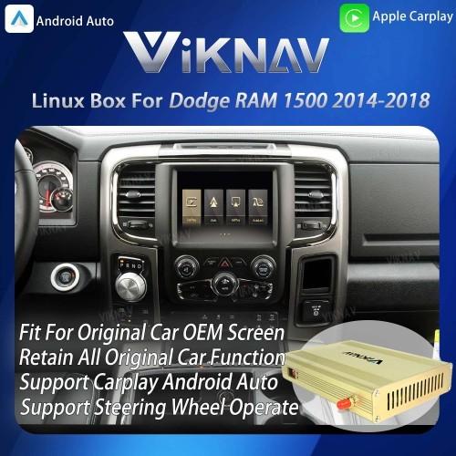 Quality Viknav Linux Interface Box for Dodge RAM 1500 2014-2018 with Wireless CarPlay for sale