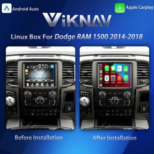 Quality Viknav Linux Interface Box for Dodge RAM 1500 2014-2018 with Wireless CarPlay for sale