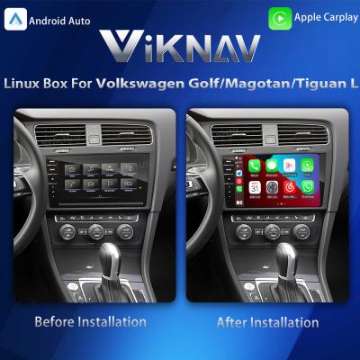 中国 Volkswagen Golf Magotan Tiguan 用 ViKNAV Linux インターフェースボックス、ワイヤレス CarPlay 対応 販売のため