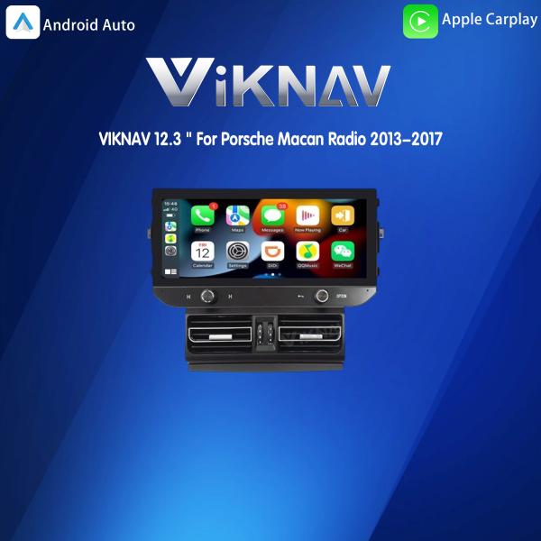 Quality VIKNAV 12.3 " For Porsche Macan Radio 2013-2017 Auto HD LCD Touch Screen for sale
