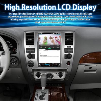 중국 비크나브 안드로이드 오토 터치 스크린 자동차 라디오 12.1 인치 닛산 아르마다 2009-2010 GPS 내비게이션 헤드 유닛 비디오 플레이어 판매용