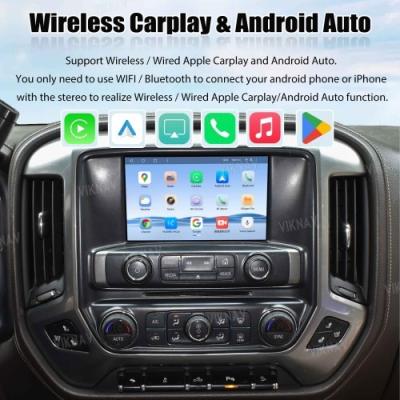 Cina Viknav Aggiornamento Android Box per Chevrolet Silverado / GMC SIERRA 2014-2018 Wireless Carplay Touch Screen GPS Navigazione Lettore Multimediale Autoradio (OEM 8 Pollici) in vendita