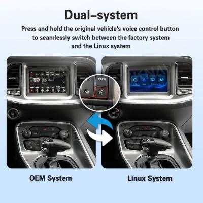 China Linux Interface Box for Dodge Challenger 2015-2022 with Wireless Android Auto and Linux System Upgrade for sale
