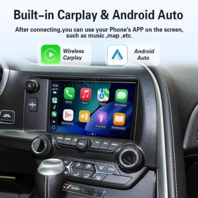 China Interface Viknav Linux para Chevrolet Corvette C7 2013-2019 Decodificador CarPlay Sem Fio Android Auto GPS Navegação Tela de Rádio Original do Carro à venda