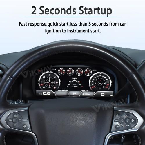 Quality Viknav 13 Inch Car Digital Cluster For Chevrolet Silverado GMC SIERRA 2014-2018 for sale