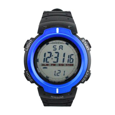 Cina Orologi sportivi di Digital degli uomini unisex con vetro di plastica, orologi di gomma della cinghia in vendita