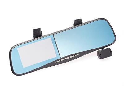 Cina Registratore della macchina fotografica dello specchietto retrovisore del sensore di G del touch screen di HD 4,3 con la macchina fotografica doppia in vendita
