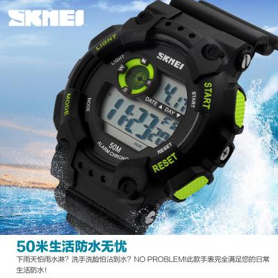 中国 人のための簡単なデジタル多機能のスポーツの腕時計 PU の革紐の ABS プラスチック ケース 販売のため