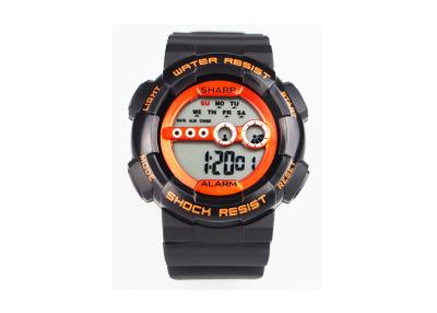 Cina orologio sportivo analogico LCD resistente Giappone Movt di Digital dei ragazzi dell'acqua di 30M in vendita