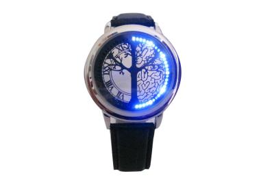 Cina Orologio di cuoio del braccialetto LED Digital unisex per il nuoto, resistente di acqua in vendita