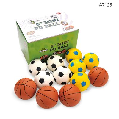 China Custom Logo Printed Basketball Stress Ball For Kids And Adults PU Stress Toy for sale