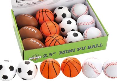 Cina Soft PU Foam Anti Stress Bouncing Soccer Ball Squeeze Basketball Toys in vendita