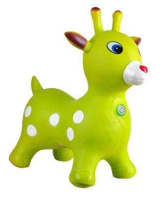 Cina Anti slittare della giraffa degli animali rimbalzante a 6 pollici gonfiabili del saltatore in vendita