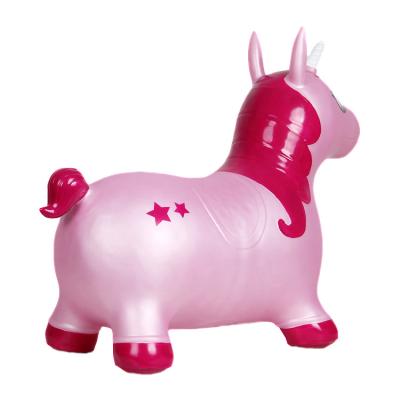 Cina Rosa non tossico Unicorn Inflatable Animal Bouncer Waterproof ecologico in vendita