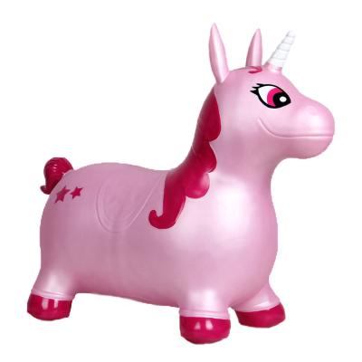 Cina Rosa non tossico Unicorn Inflatable Animal Bouncer Waterproof ecologico in vendita