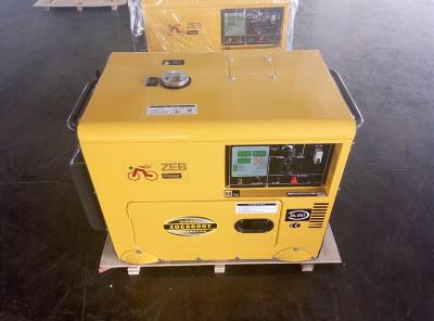 China Soundproof Diesel Generator 3-10 kVA with Digital Control Panel for Quiet Power Supply for sale