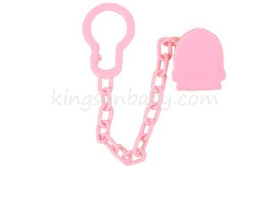 China Multi Color Baby Pacifier Chain Clip , Durable Soother Holder Clip  SGS Approved for sale
