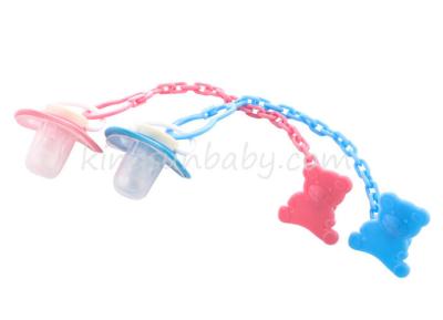 China Strict Quality Control Newborn Baby Pacifier With Clipper Chain  OEM / ODM for sale
