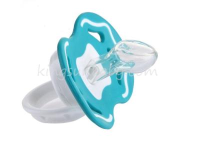 China Eco Friendly Cool Baby Pacifiers , Medical Grade All Silicone Pacifier OEM for sale