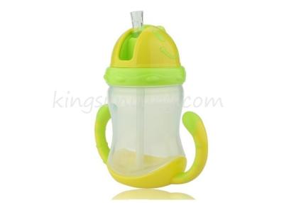 China 240ml Food Grade Baby Training Cup  , Wide Neck Straw Bottle for Kids for sale