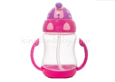 China 210ml / 300ml Colorful Bear Baby Training Cup Wide Neck Sippy Cups For Toddlers for sale