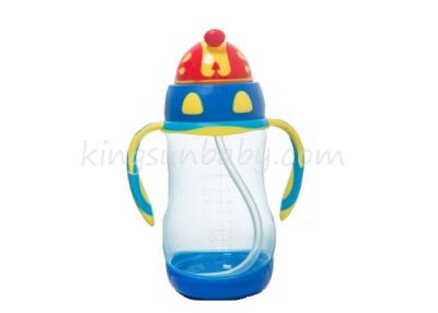 China Various Designs Baby Training Cup 380ML With Double Color Handle Bpa Free for sale