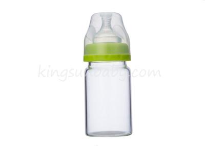 China High Transparent Glass Baby Feeding Bottle In Straight Shape 4Ounce for sale