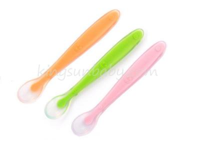 China Smooth Surface Baby Feeding Spoon Pp Material With Customized Logo Stain / Odor Resistant for sale