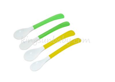 China Non-toxic Baby Feeding Spoon And Fork Set Food Grade Eco-Friendly for sale