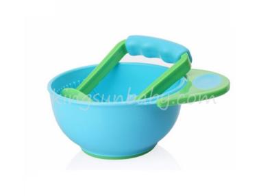 China Plastic Suction Baby Feeding Bowl Bowl Grind Non Spill With -20~120°C Heat Resistance for sale