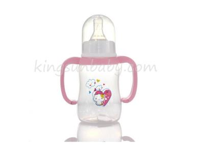 China Non-toxic PP Baby Feeding Bottle Standard Size with Handle BPA Free for sale
