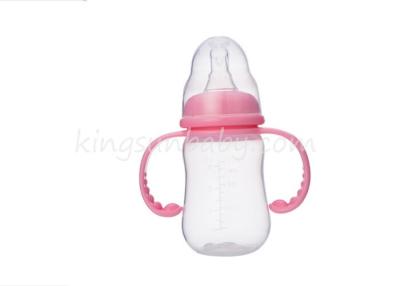 China Arc Shape PP Infant Feeding Nursing Bottle 4oz With Handle Non-toxic for sale