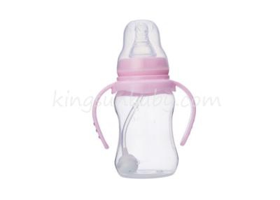 China 180MLPlastic Feeding Bottle with Automatic Straw and Handle in Regular Neck for sale