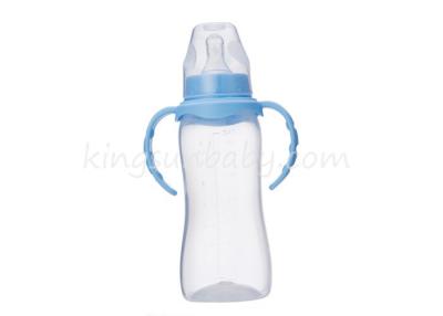 China Normal Neck PP Baby Feeding Bottle with Handle in 240ML Eco-friendly for sale