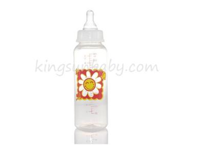 China Eco friendly PP Feeding Standard Neck Baby Bottles With Soft Silicone Nipple 250ml for sale