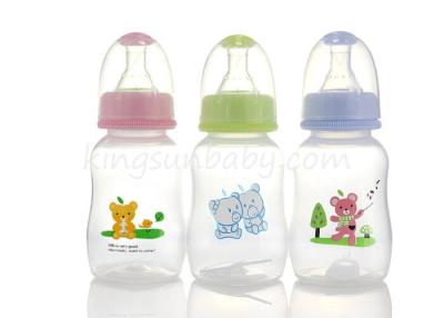 China Arc Shape Baby Feeder with Nipple 120ML Normal Neck in BPA Free PP for sale