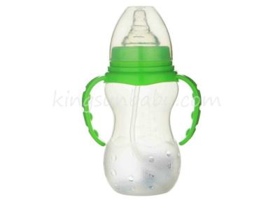 China BPA Free PP  Baby Feeding Bottle with Automatic Straw and Arc Shape 10 Ounce for sale