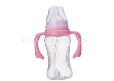 China Arc Shape PP Feeding Bottle for Infant, Wide Neck Milk bottle BPA Free 300ML for sale