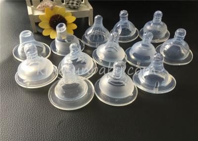 China Silicone Nipples For Baby Bottles , Wide Bottle Nipple With Breast Shape for sale