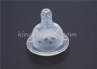 China Soft Silicone Material Heart Baby Bottle Nipple For Feeding Baby Prevent Choking for sale